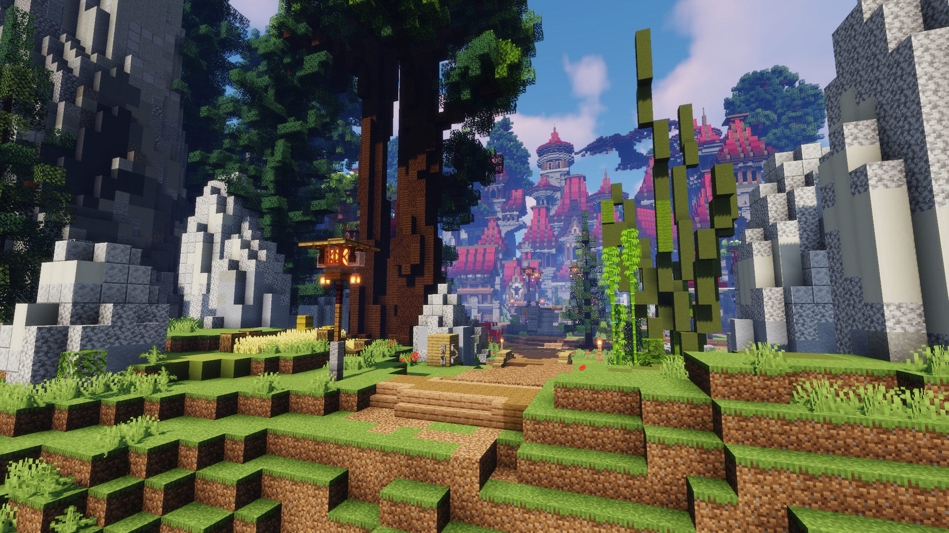 Factions/Survival Spawn - Red Medieval - 200x200 | Chunkfactory